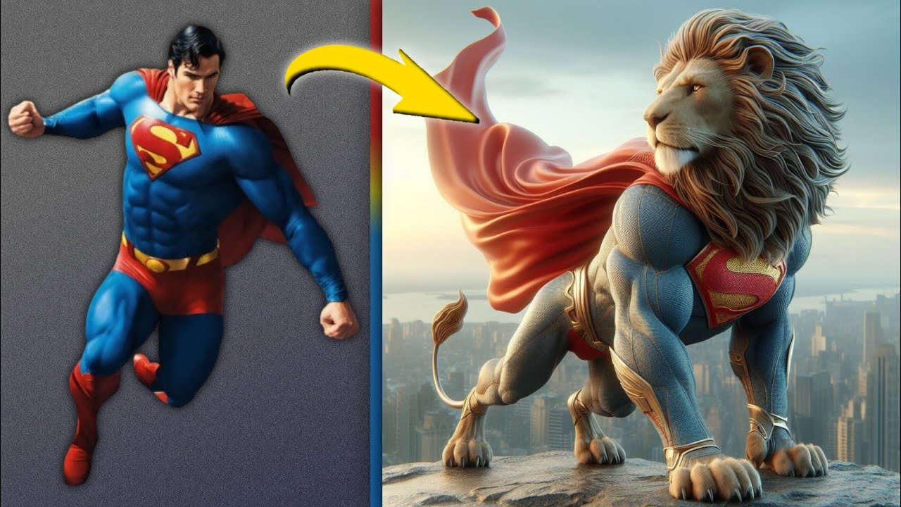 superheroes but lion 💥 All Marvel characters ( Marvel & Dc ) - YouTube