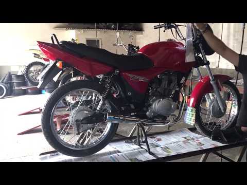 Titan 150 com escape torbal nano baby