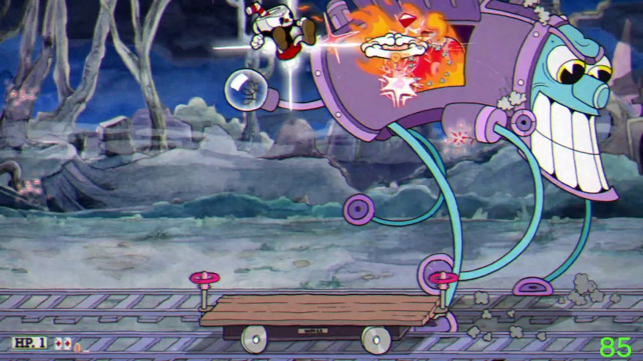 Cuphead first playthrough — Inkwell Isle 3 — Phantom Express - YouTube
