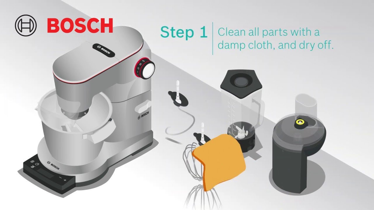 How to Quickstart your Bosch OptiMUM Kitchen Machine - YouTube