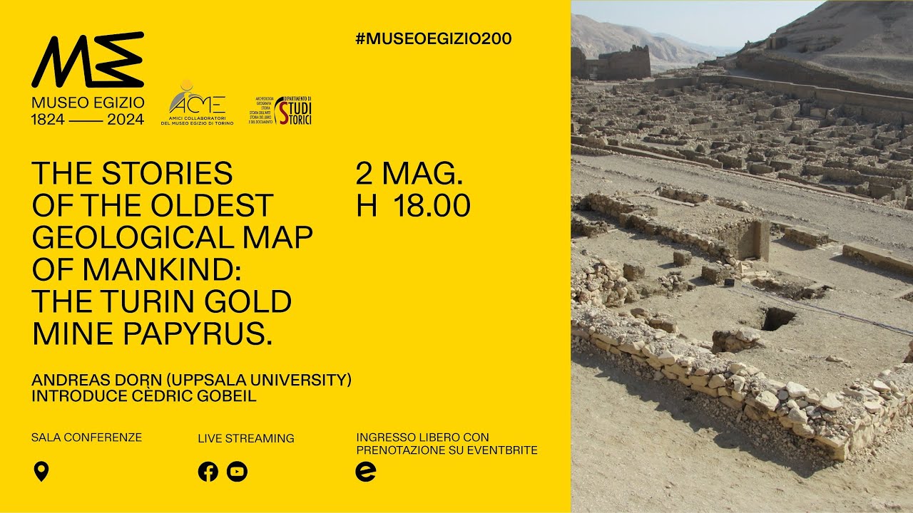 The stories of the oldest geological map of mankind: the Turin Gold ...