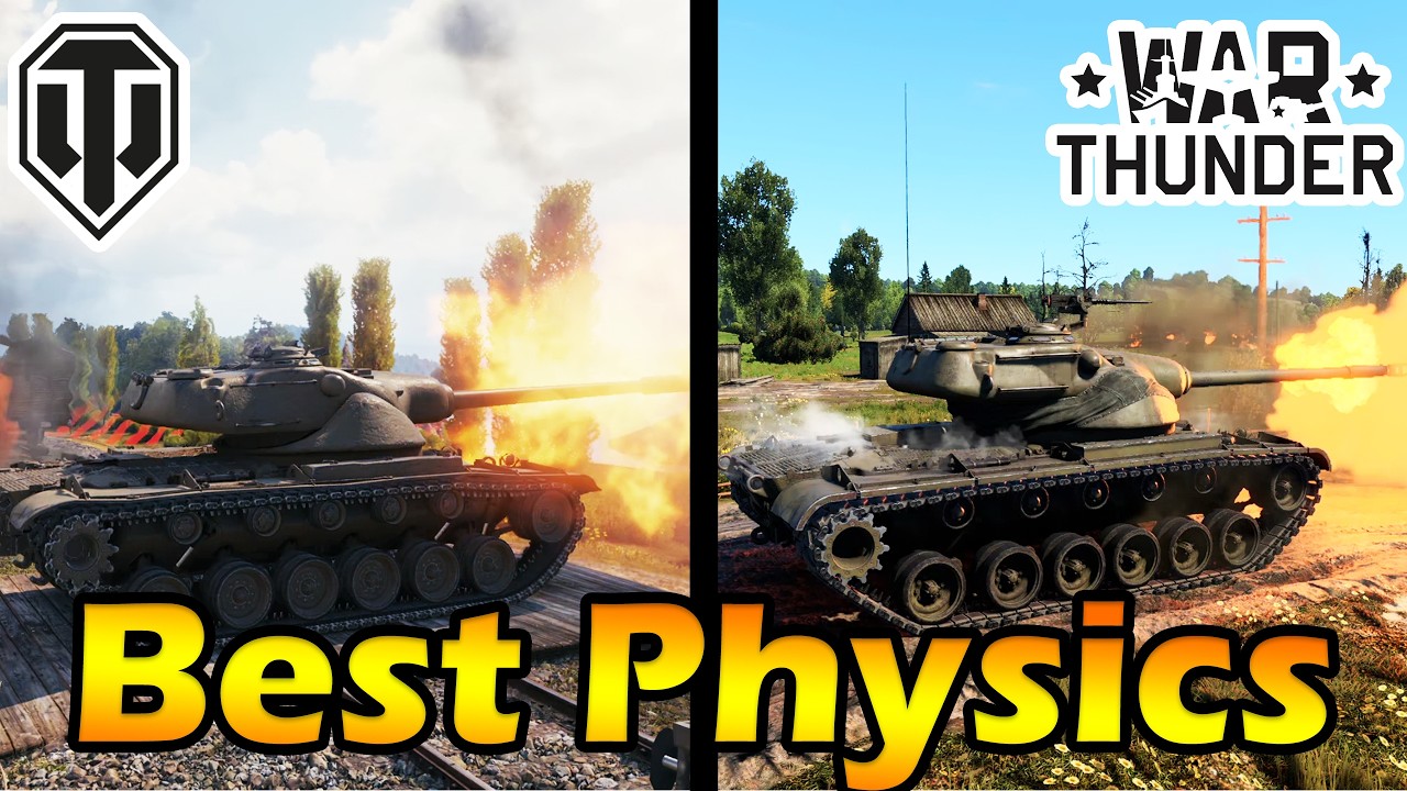 Physics Effects in War Thunder vs World of Tanks - YouTube