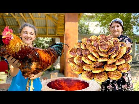 Traditional Dessert of Azerbaijan Cuisine SHOR GOGAL in Tandoor! Grandma's Secret Recipe