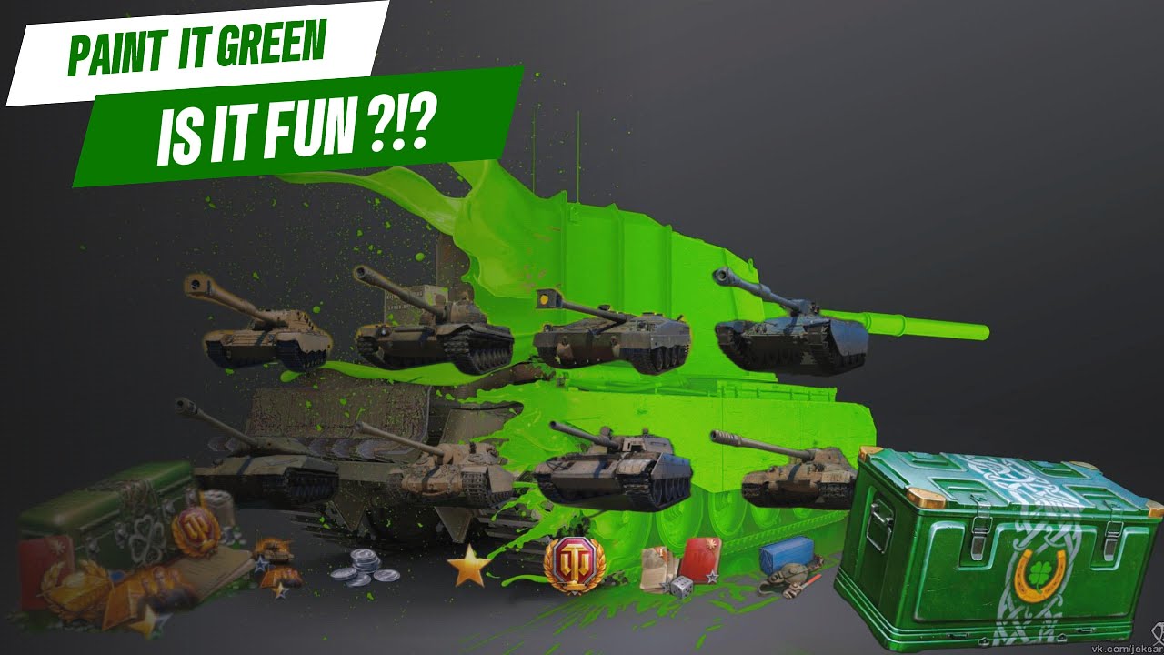 World of tanks Paint It GREEN Game Play. (pt.1) - YouTube