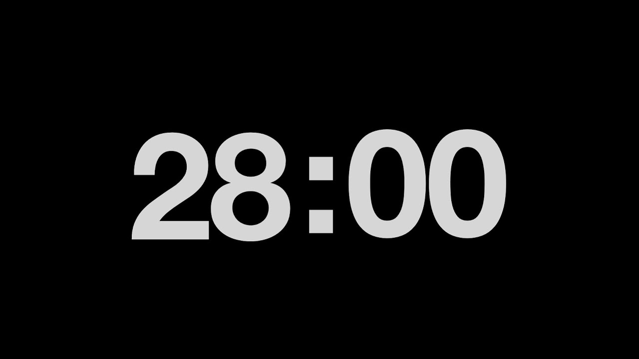 28 Minute Timer ⎜ Timer of focus ⎜ - YouTube