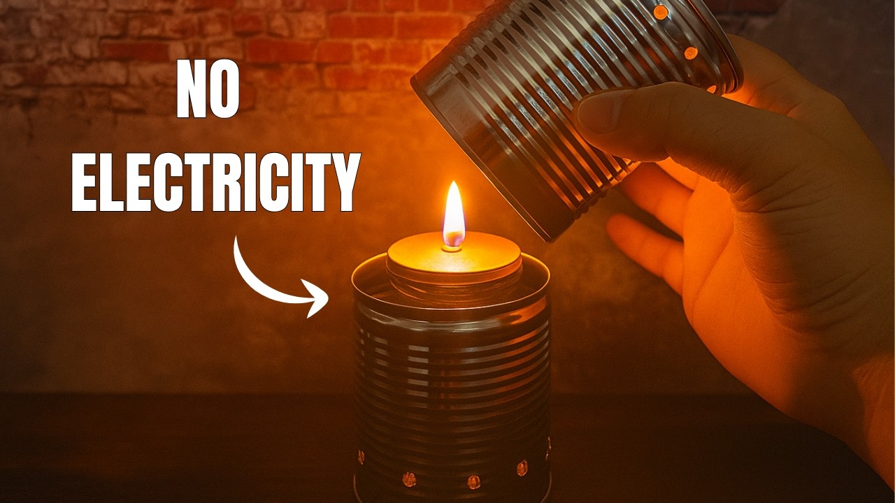DIY Mini Heater for Camping or Survival I Wish I Tried Sooner! - YouTube