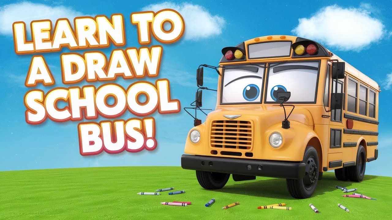Learn to Draw School Bus Easy Drawing for Kids - YouTube
