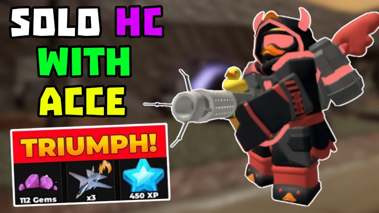 SOLO HARDCORE TRIUMPH WITH ACCELERATOR + EASY GUIDE | TDS Tower Defense ...