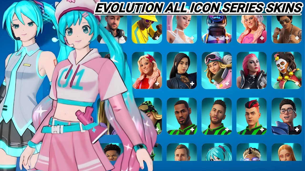 Evolution of All Icon Series Skins in Fortnite (Chapter 1 - Chapter 6 ...
