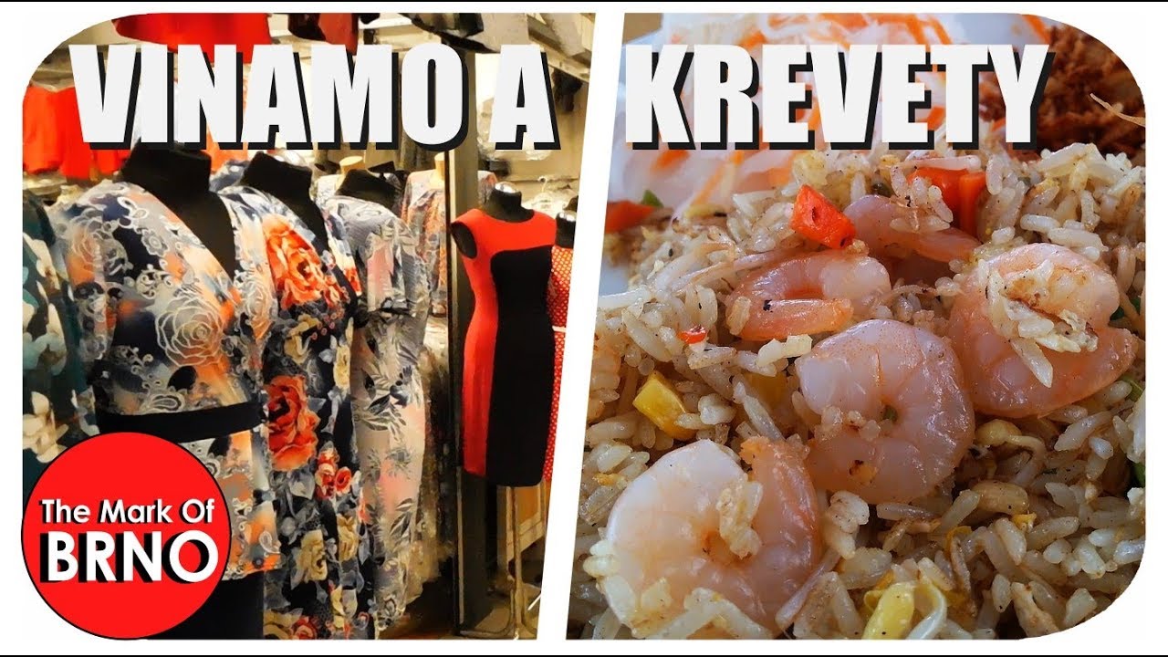 Vietnamská tržnice Vinamo BRNO - průchod potravinami i oblečením - YouTube