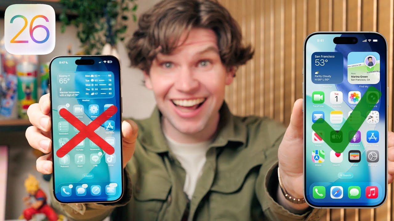 iOS 26 Hands-On - The BIGGEST Change Yet! - YouTube
