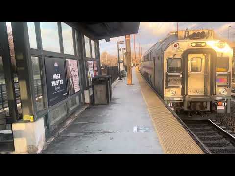 NJ Transit Northeast Corridor Local Train #7853 to Trenton arriving Metropark w/Multilevels ...