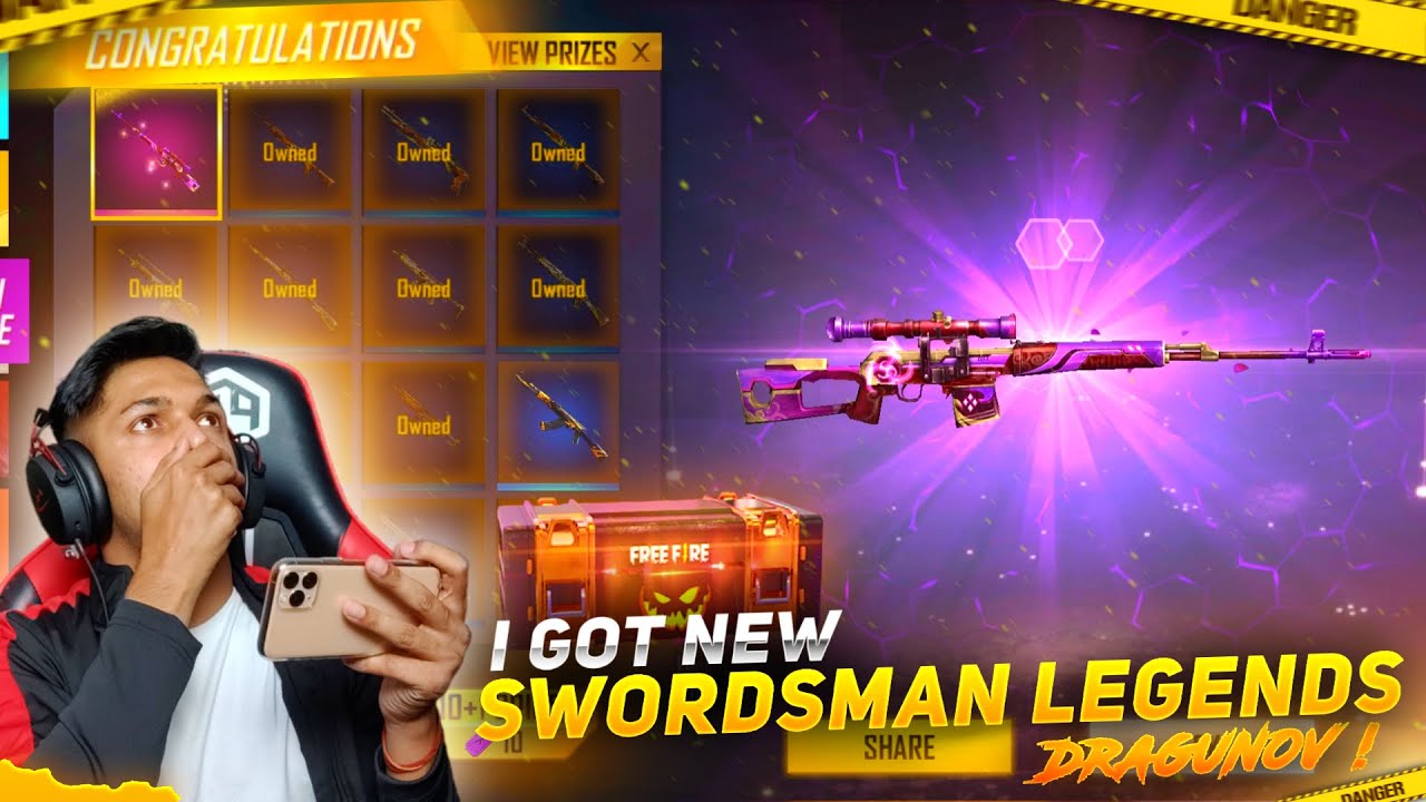 New Weapon Royale I Got New Legendary SVD Swordsman Legends Gun Skin At ...