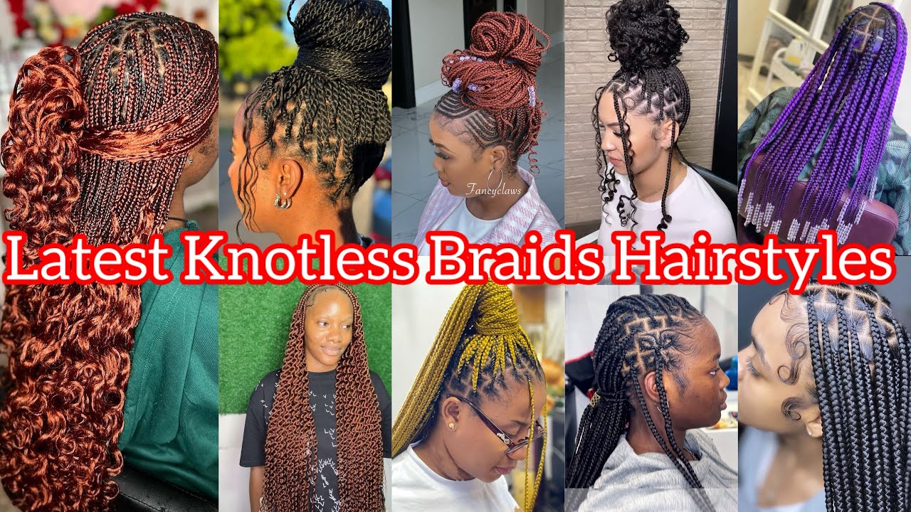 Latest & Elegant African Knotless Braids Hairstyles for All blackwomen🔥 ...