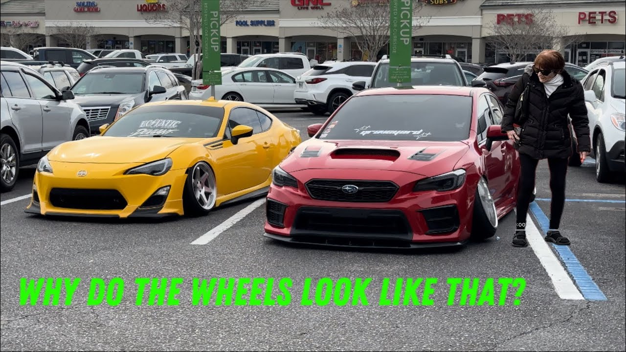 Took my cambered wrx out in public (crazy reactions!!) - YouTube