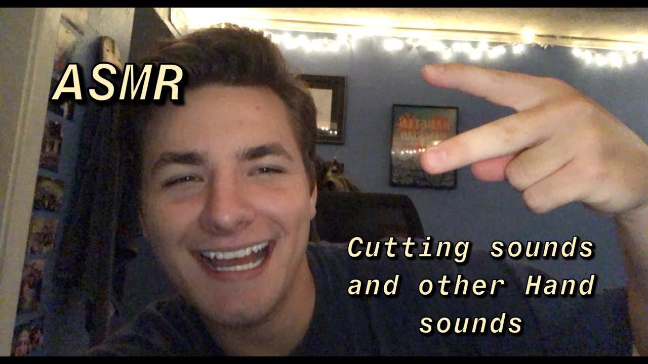 ASMR | Cutting Sound and other Hand Sounds - YouTube