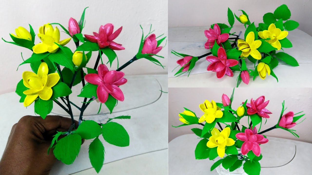 Pista shell flower bunch for flower vase - home decor | pista shell ...