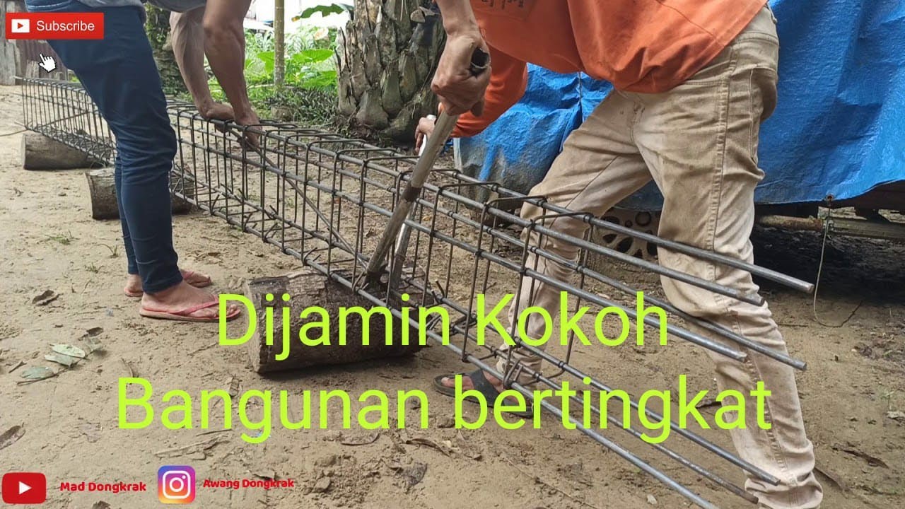Teknik Cara Membuat Tromol / Tulangan Balok gantung Beton /Bangunan ...