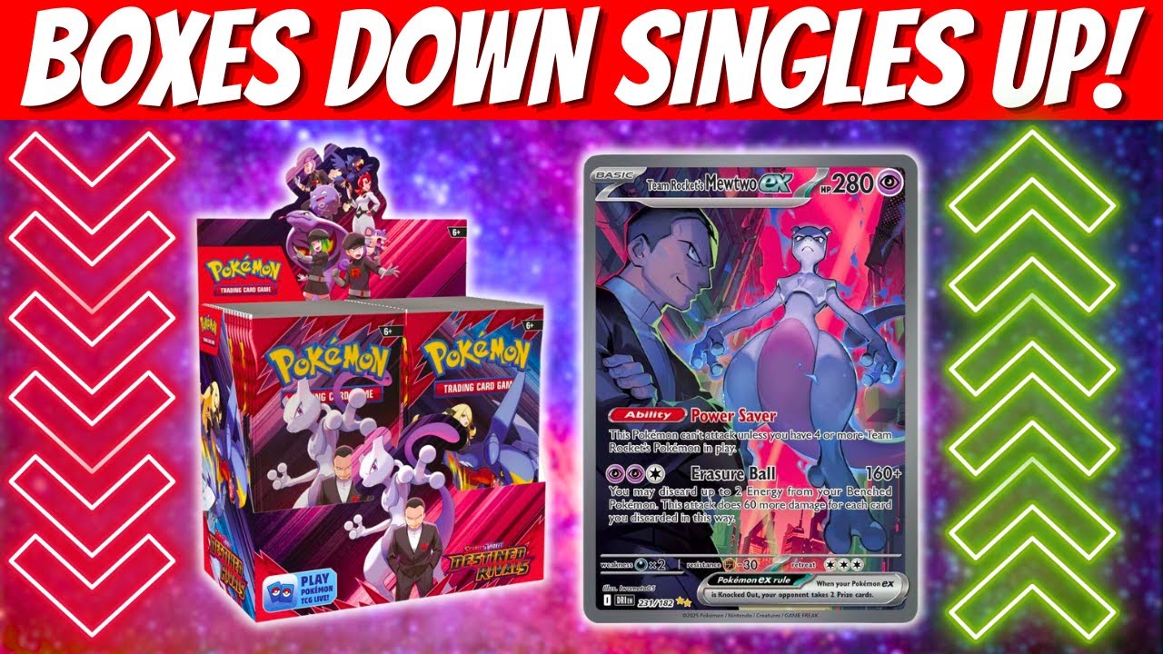 Destined Rivals Booster Box Prices Drop! Pokemon Market Update - YouTube