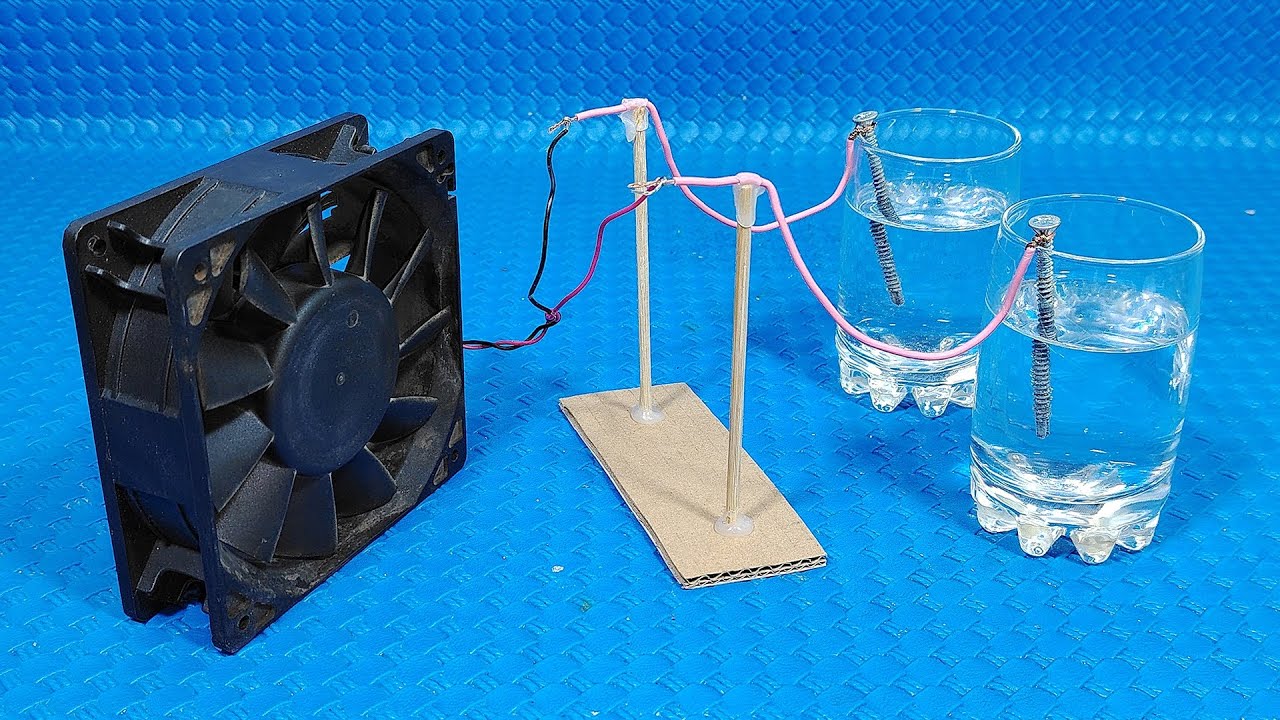 How to generate free electricity with two glasses of water (Free energy ...