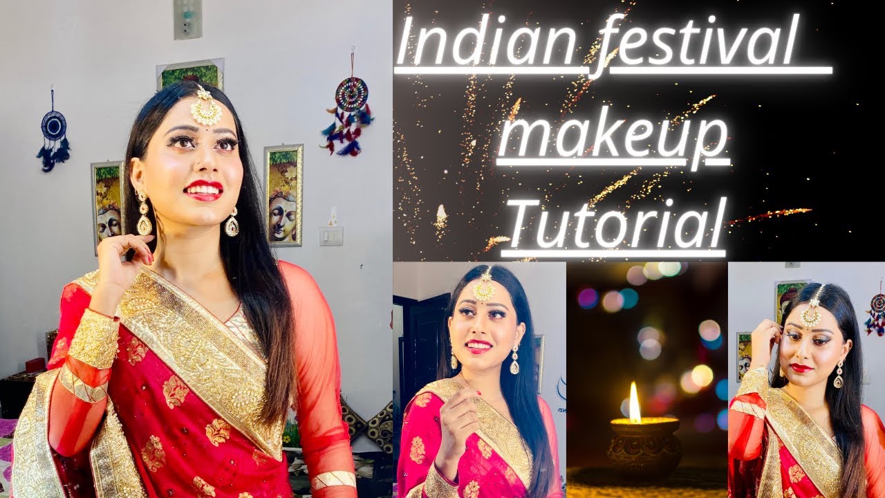 Indian festival make up tutorial/ ARTSWITHSAPNA 💫 - YouTube