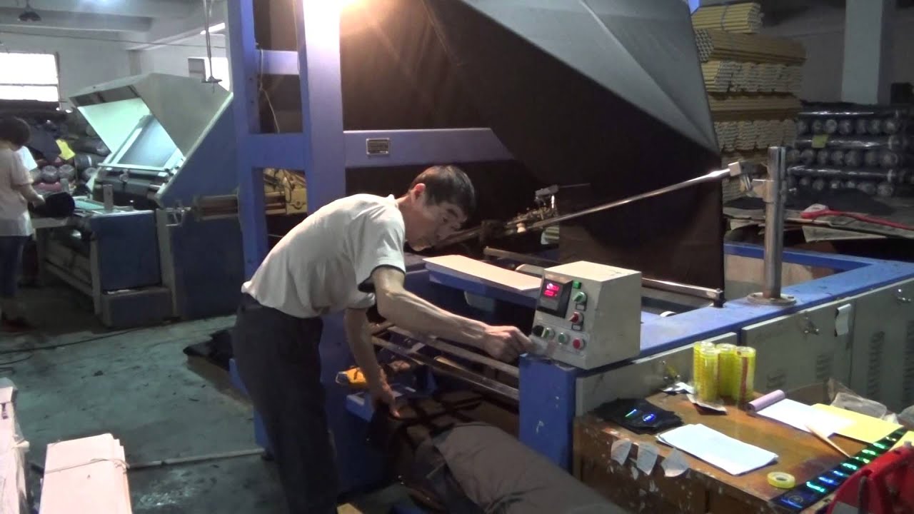 How to make double folded packing for suit fabric in china factory ...