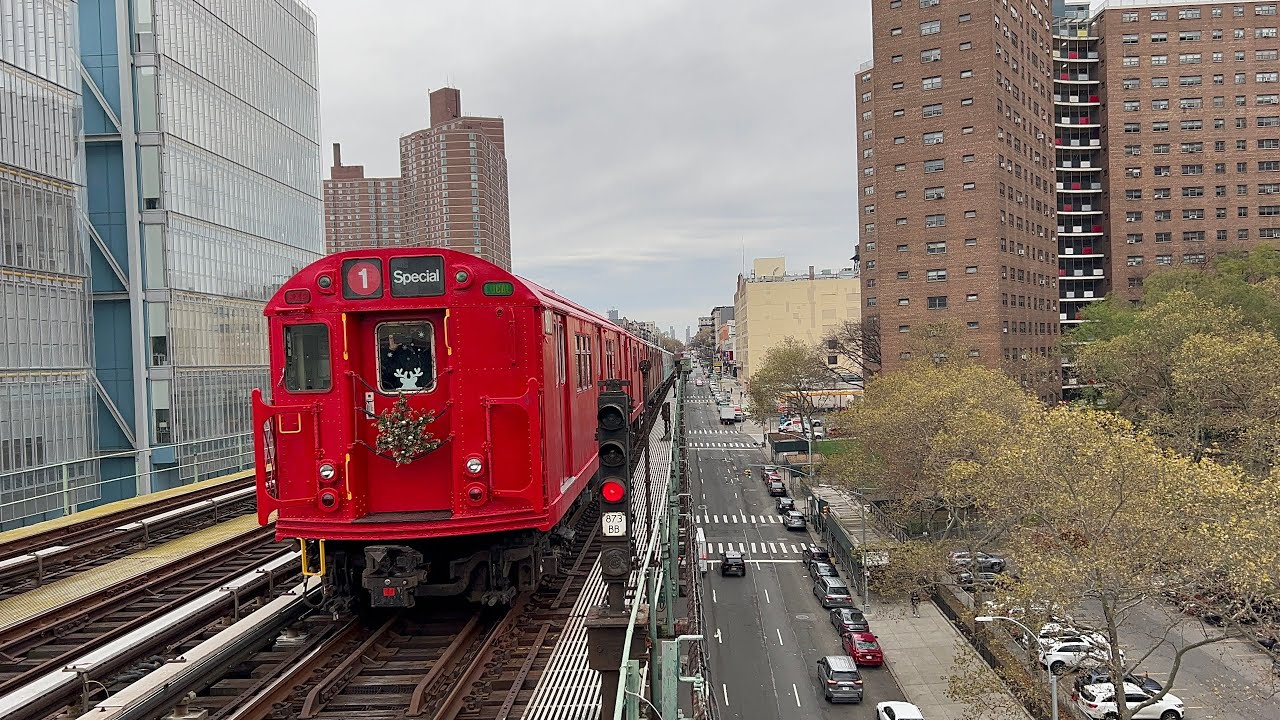 NYCT IRT EVENT: TOMC operating on the 1 lines arrives and departs 125th ...