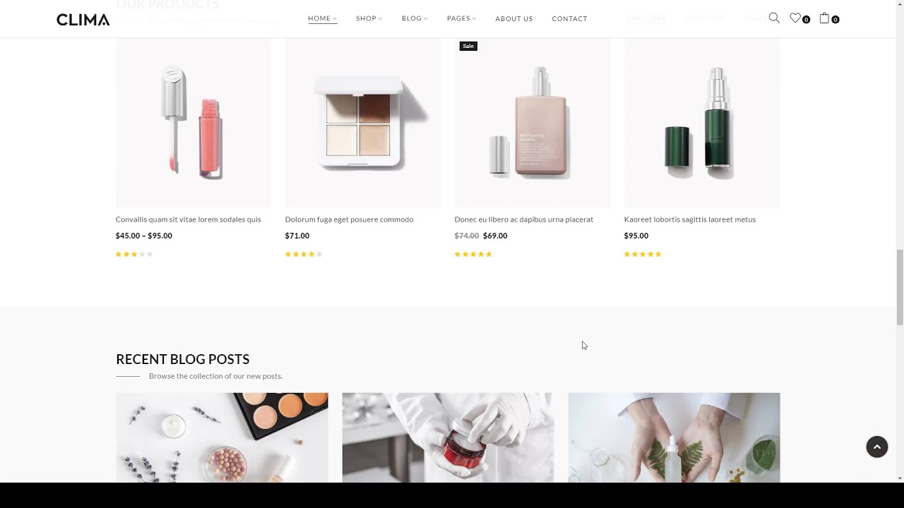 Clima - Responsive WooCommerce WordPress Theme digital woocommerce theme Easy Create Website ...