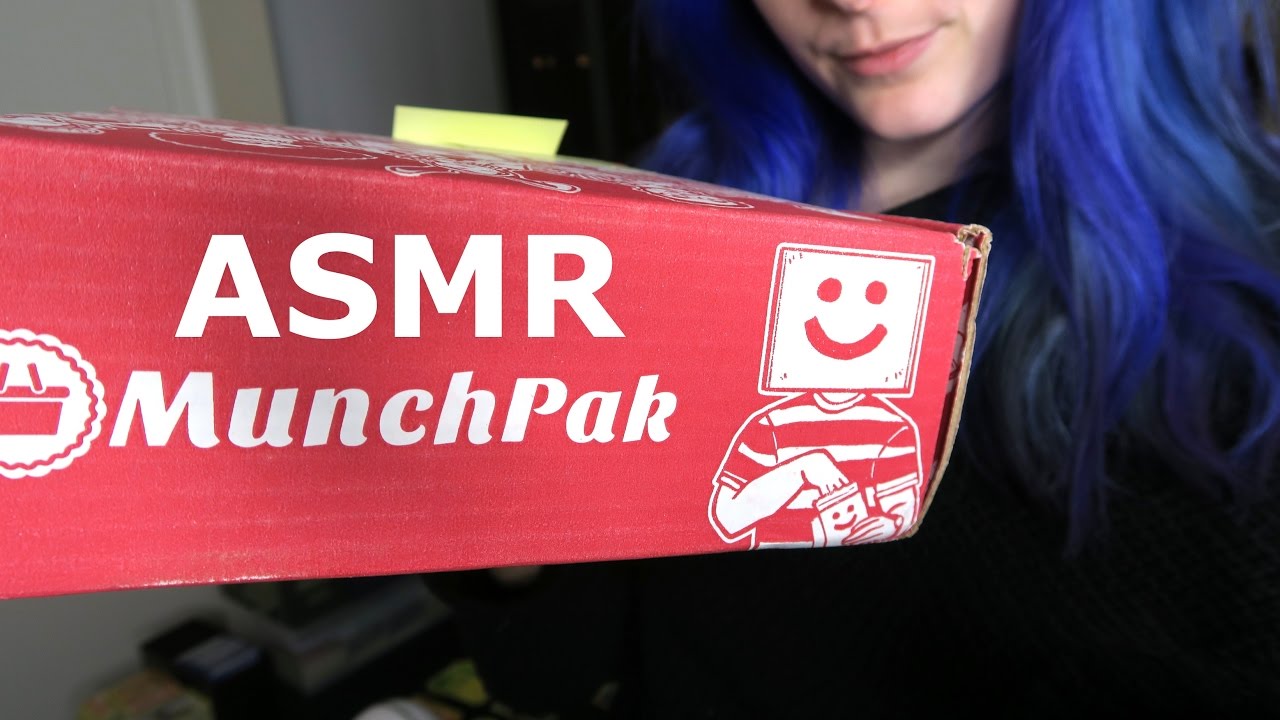 Munchpak Unboxing! Tasting Surprise Snacks, ASMR Soft-Spoken with ...