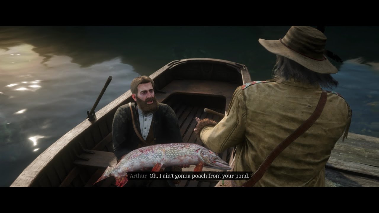 Red Dead Redemption 2 | Arthur And Hamish Fishing The Great Tyrant Fish ...