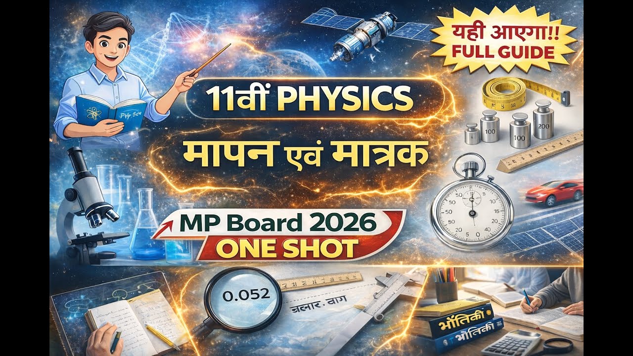 11th Physics Chapter 1 One Shot | मात्रक एवं मापन | MP Board 2026 - YouTube