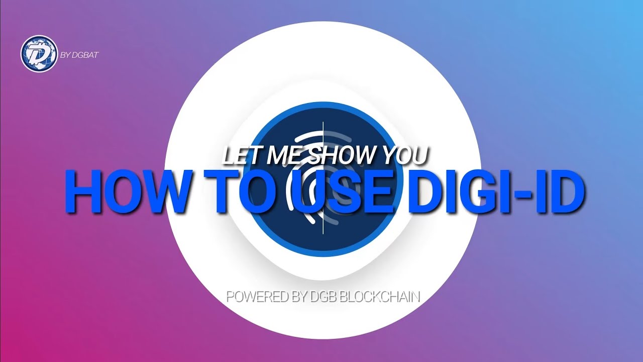 How to USE DIGI-ID : DigiByte Tech - YouTube