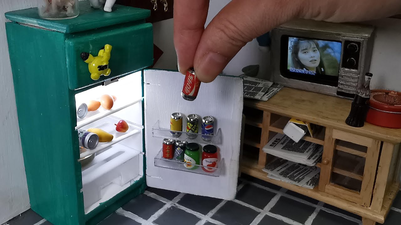 Mini Cooking: Crafting a Mini Fridge That Really Cools| Real Mini Food ...