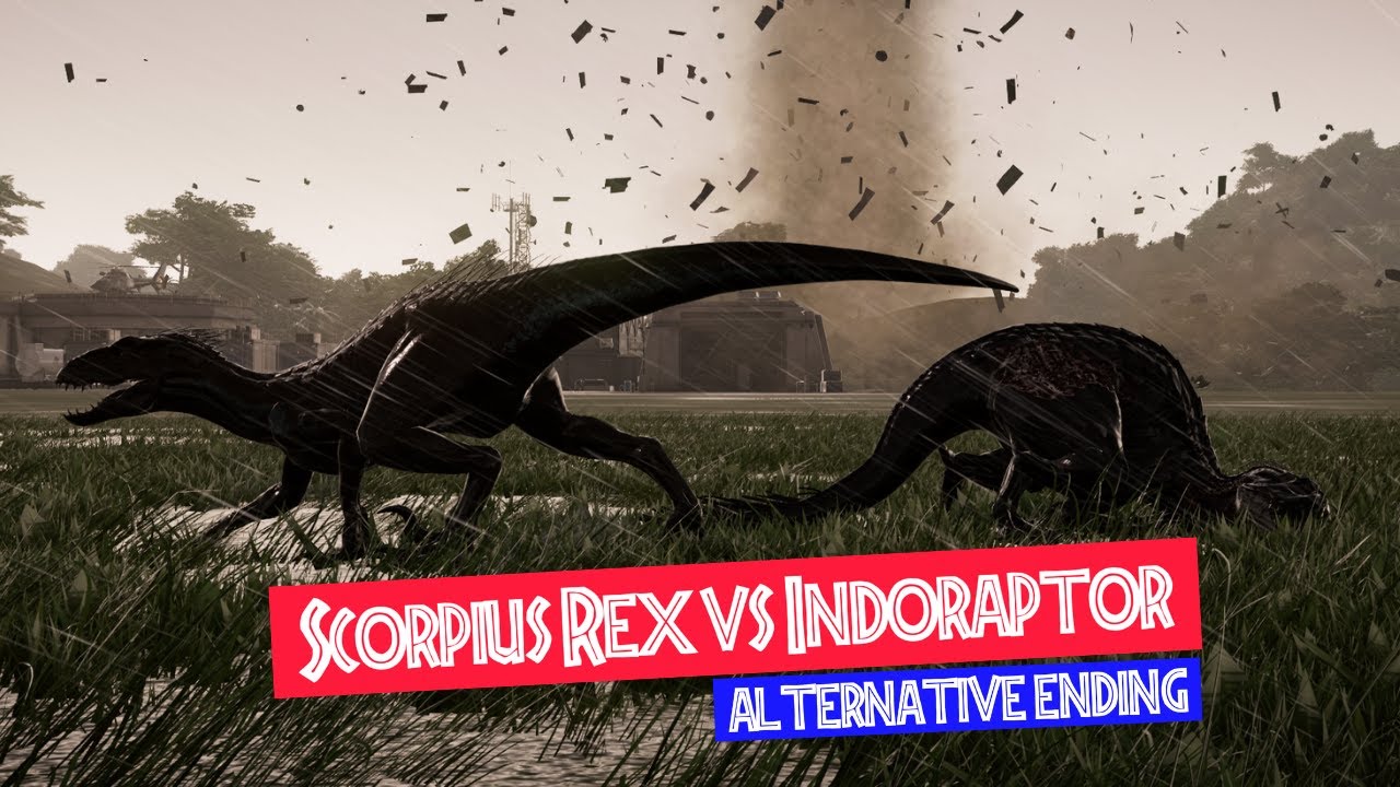 Scorpius Rex KILLED by Indoraptor | #JurassicWorldEvolution (4K) - YouTube