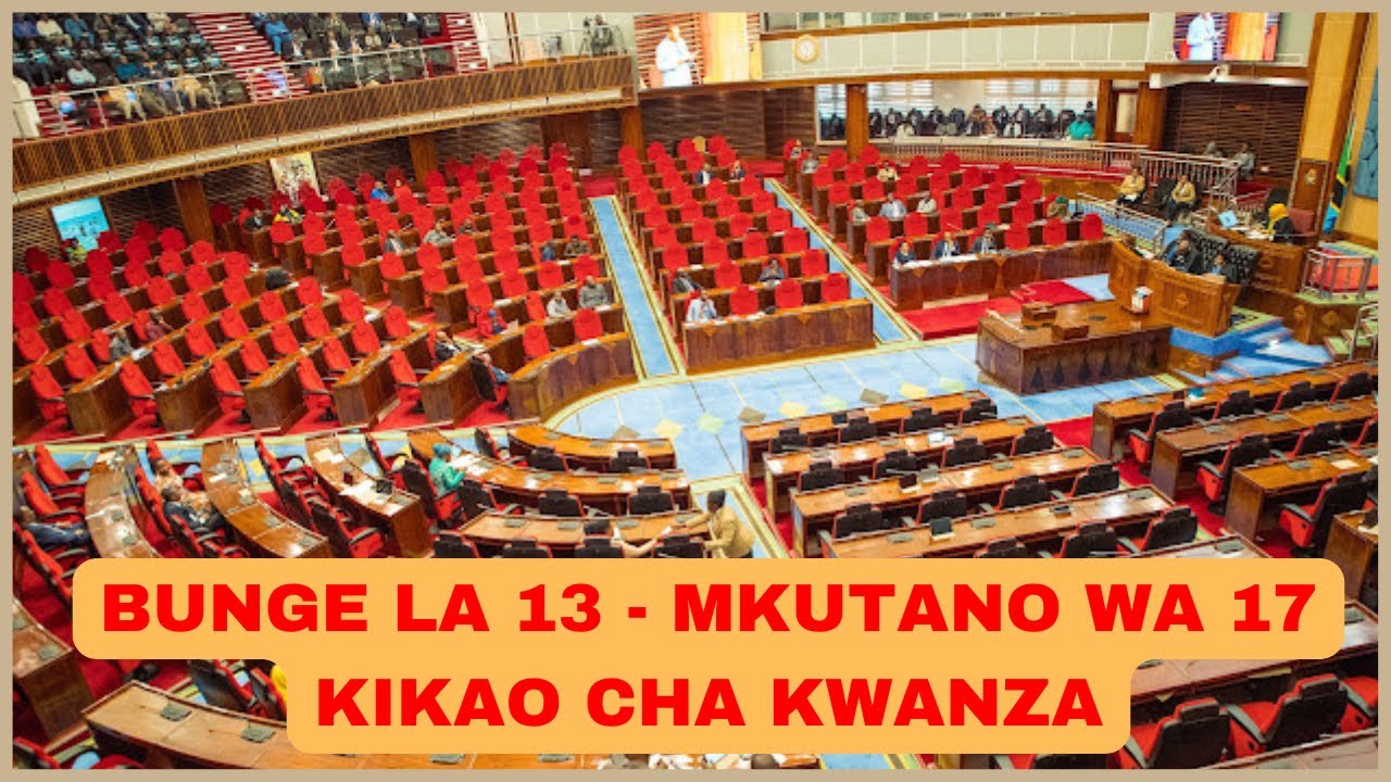 LIVE! BUNGE LA 13 - MKUTANO WA 17 KIKAO CHA KWANZA - YouTube