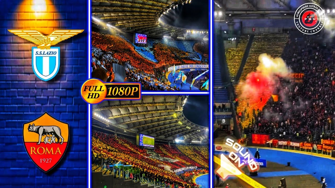 🔵⚪ DERBY DELLA CAPITALE ULTRAS LAZIO BATTLE SUPPORT ULTRAS AS ROMA IN ...