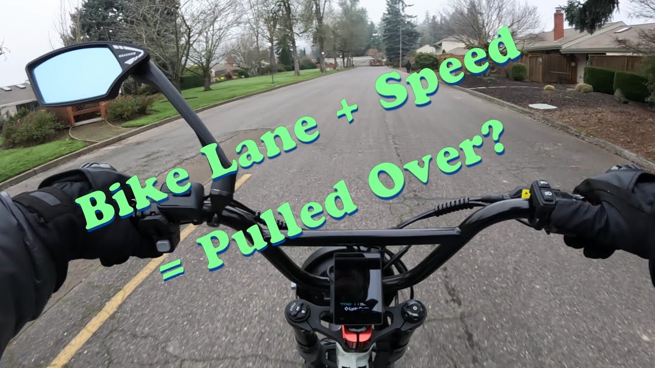 Bike Lane + Speed = Pulled Over? - YouTube