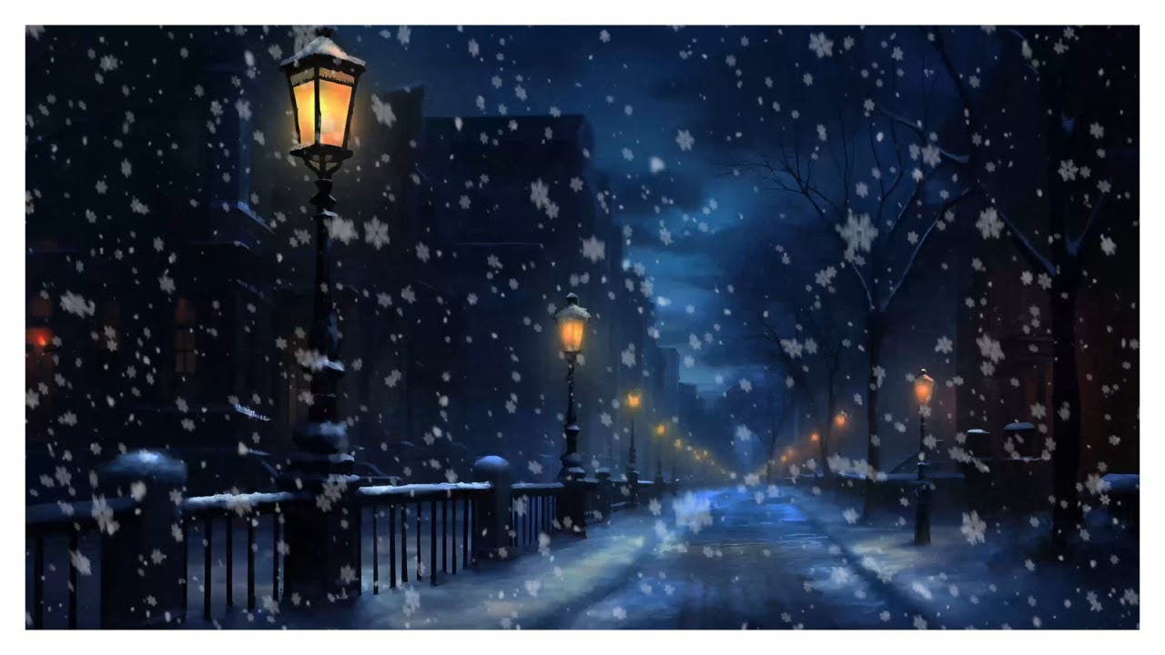 Dark Screen Blizzard Sounds Snowfall at Night Ambience Howling Blizzard ...