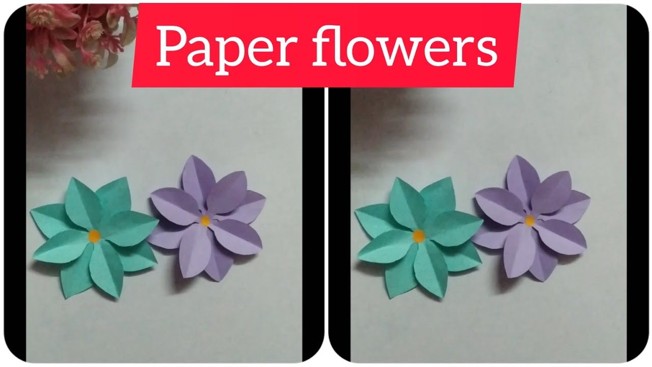 how to make paper flowers🌸|paper se flowers kaise bnaye| step by step|# ...