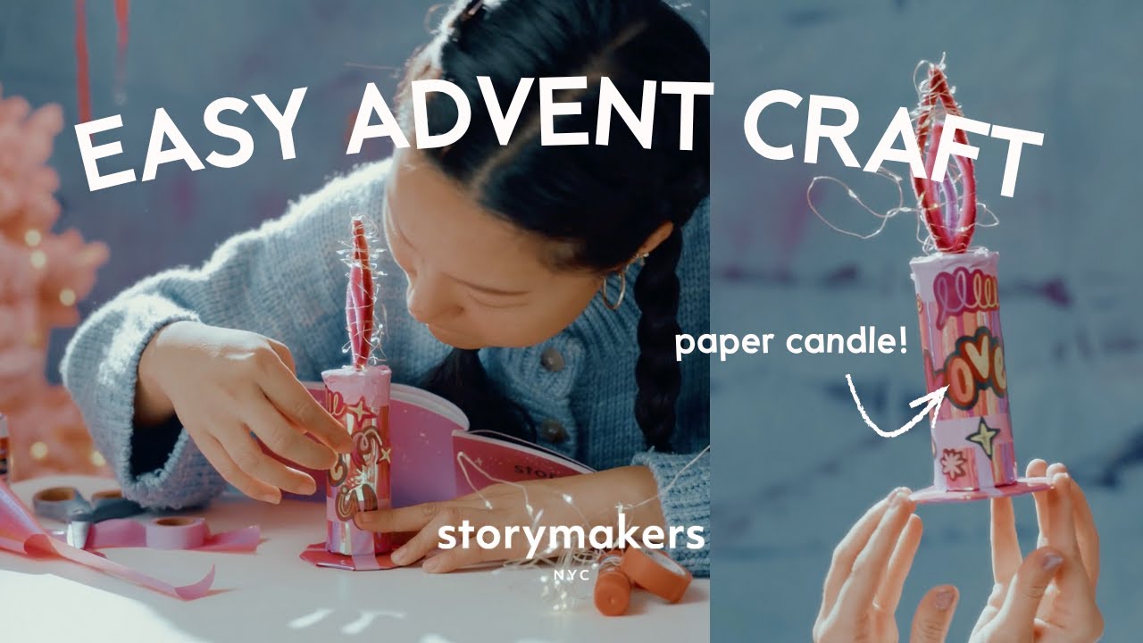 DIY easy Advent Paper Candle Craft! ⏐ StoryMakers NYC - YouTube