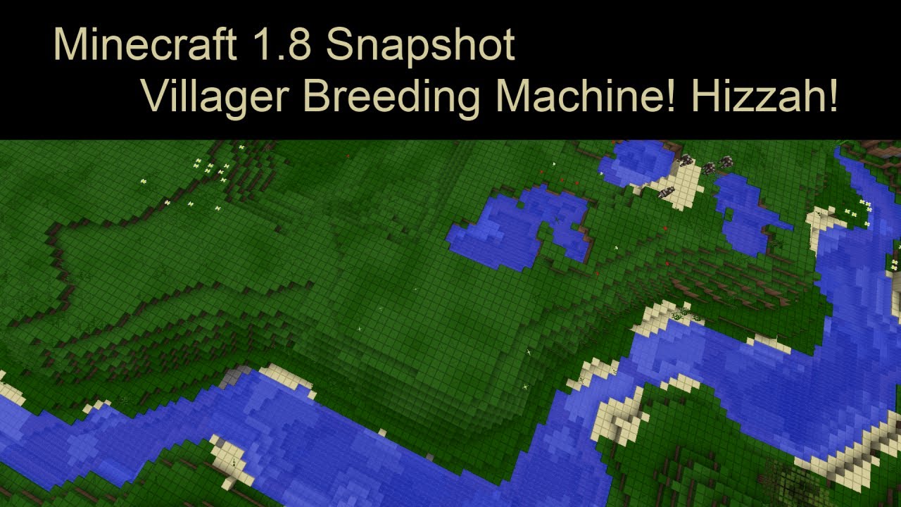 Minecraft 1.8 Snapshot Villager Breeding Machine! Hizzah! - YouTube