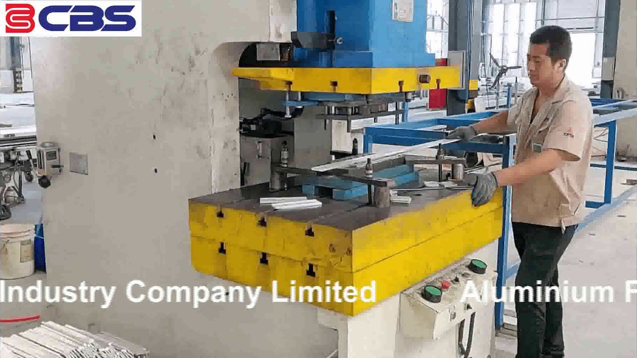 Aluminium Formwork Punching Machine - YouTube