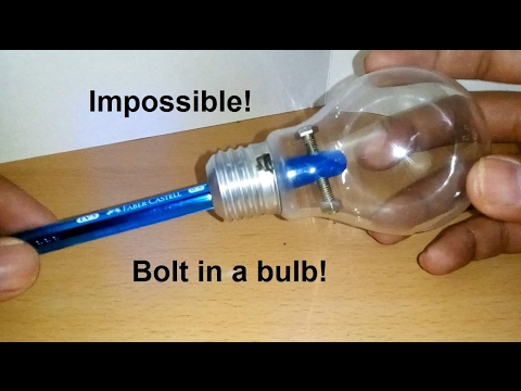 Impossible! Bolt in a Bulb (just like Bolt in a Bottle Puzzle) - YouTube