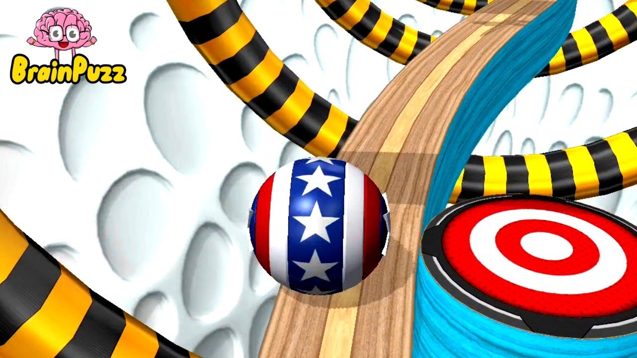 Going Balls Speedrun Gameplay ⚽️ Going Balls American Ball & New Map ...