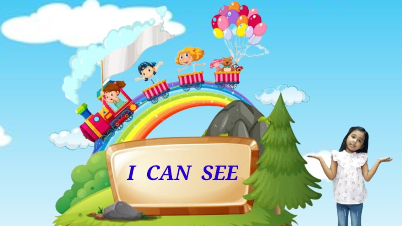 I CAN SEE - Nursery Rhyme | UKG - Rhyme (with Spellings and Actions ...