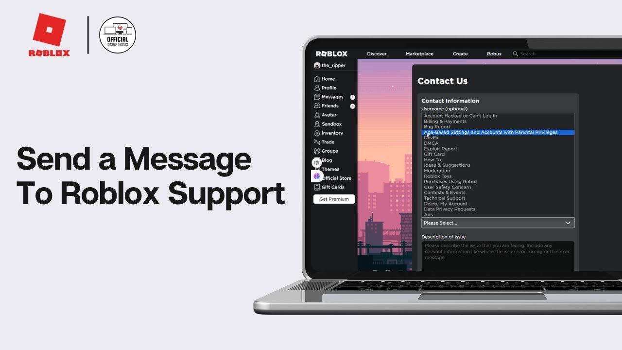 How To Send a Message to Roblox Support 2024 (Very Easy!) - YouTube