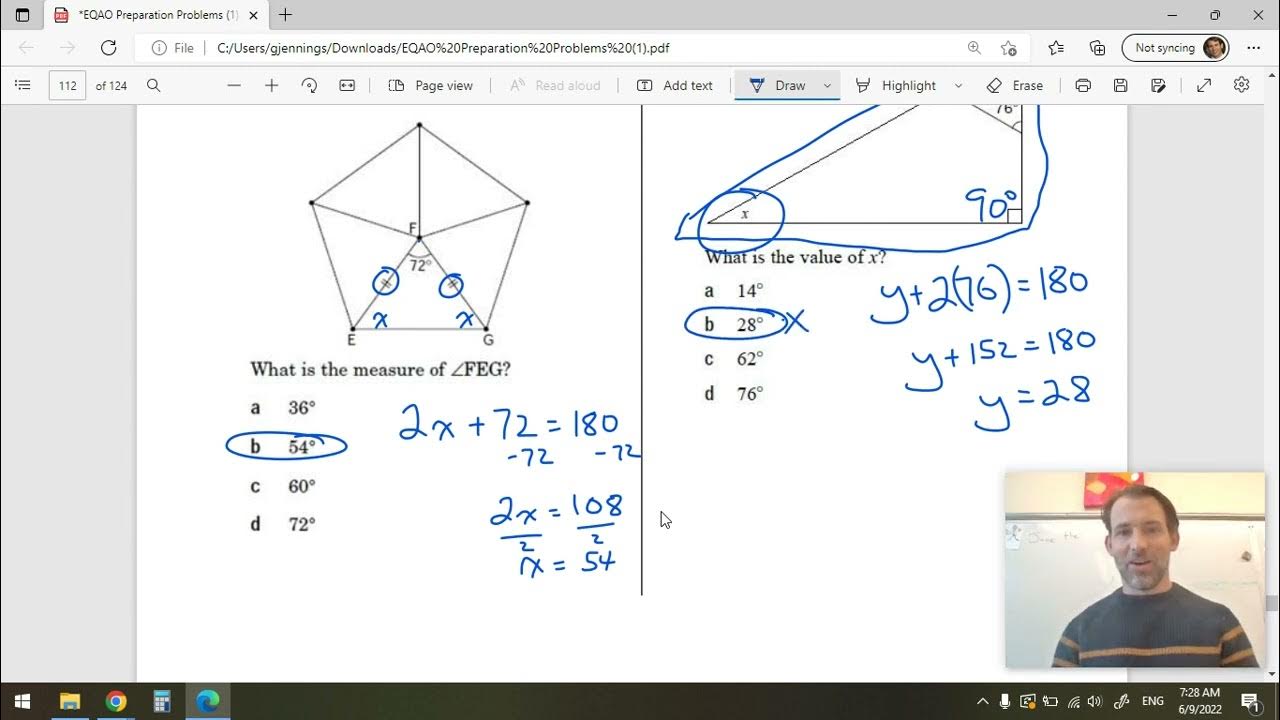 EQAO Prep Geometry 1-10 MTH1W - YouTube