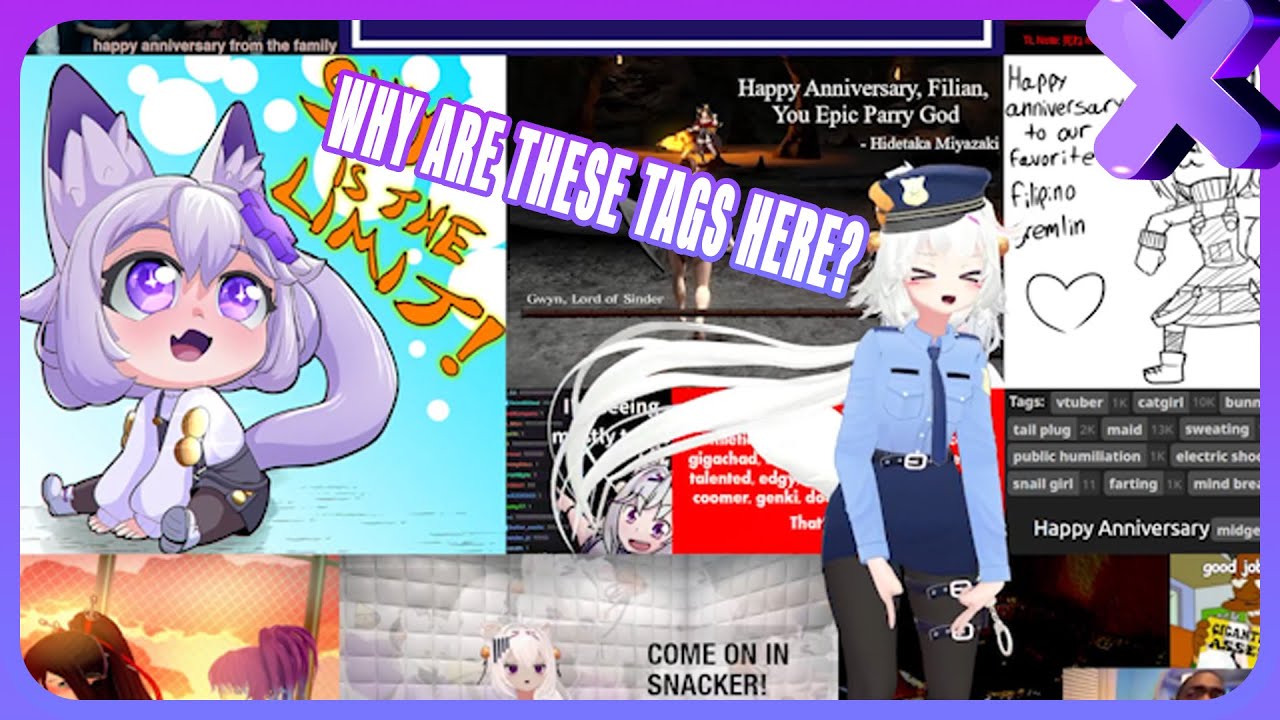 Filian's Community Gave Her A Happy 2 Years Anniversary Card - YouTube