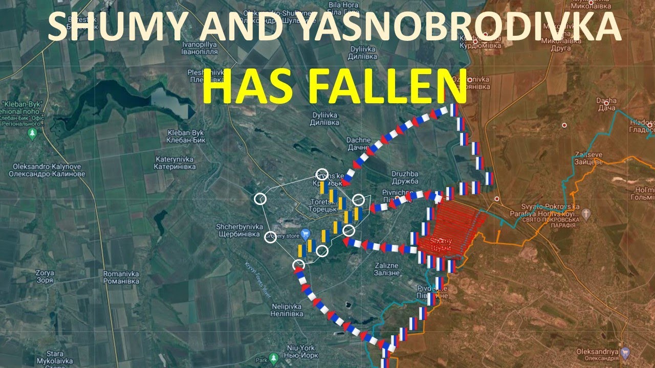 Shumy And Yasnobrodivka Has Fallen l Massive Russian Advance In Toretsk ...