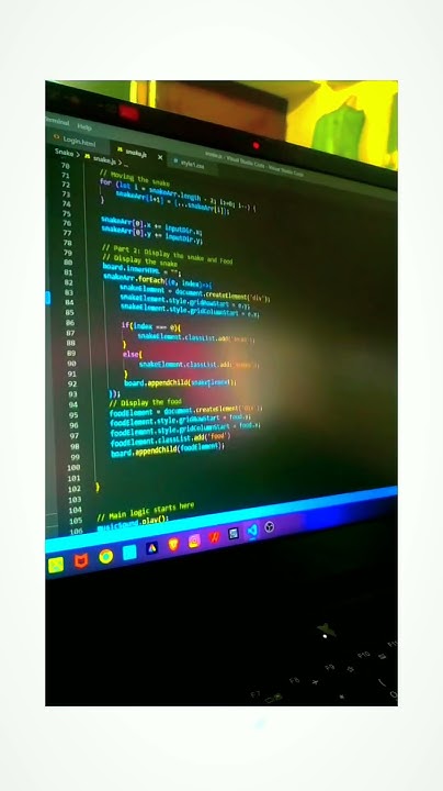 Snake Game Using HTML , CSS & JAVASCRIPT #shorts #youtubeshorts #codingshorts #gamecreation # ...